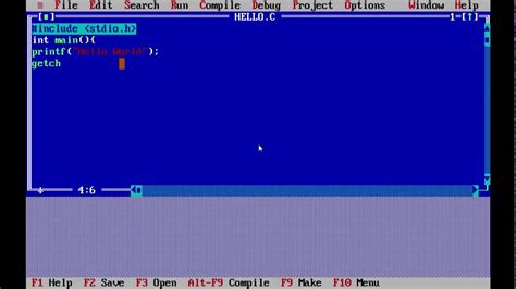 Hello World Program In C Youtube