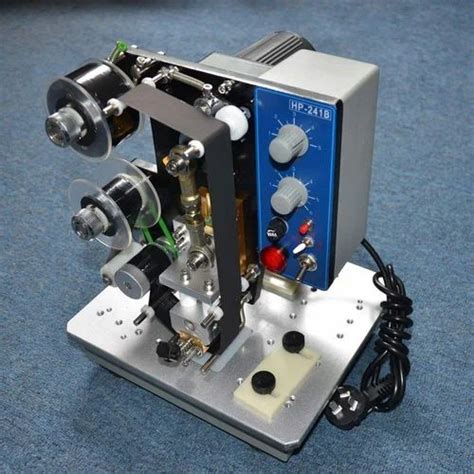 90 Piecemin Semi Automatic Batch Coding Printing Machine Capacity 200 Pouch Per Minute