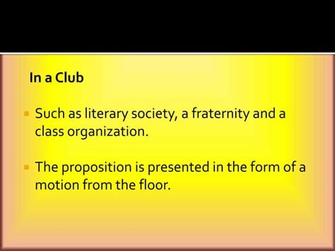 The Subject Of Argumentation Proposition Ppt