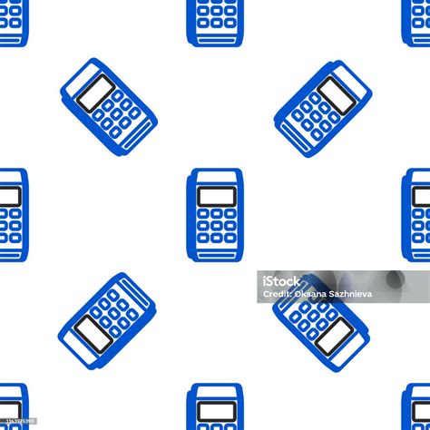 라인 포스 단말 아이콘은 흰색 배경에 원활한 패턴을 격리 지불 터미널 트랜잭션 카드로 지불합니다 다채로운 개요 개념 벡터 계산대에 대한 스톡 벡터 아트 및 기타 이미지