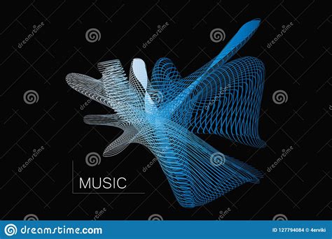 Abstract Spot Of Blue Lines Stock Illustration Illustration Of Composition Blur 127794084