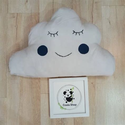 خرید و قیمت کوسن و گارد تخت کودک بزرگ طرح ابر با پارچه و الیاف درجه 1