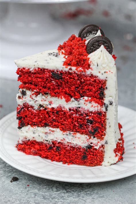Red Velvet Oreo Cake Recipe With Oreo Cream Cheese Frosting