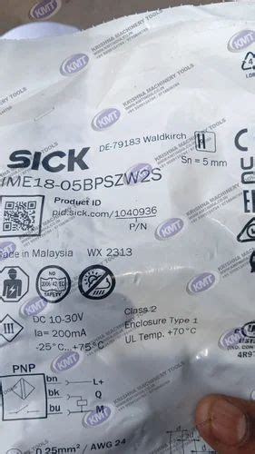 SICK Inductive Proximity Sensors IME IME18 05BPSZW2S At 760 Piece Sick Proximity Sensor In