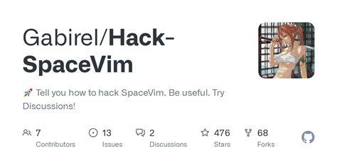 GitHub Gabirel Hack SpaceVim Tell You How To Hack SpaceVim Be
