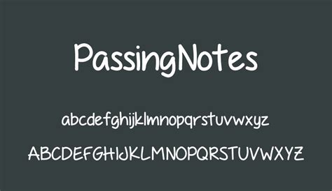 Passing Notes Free Font