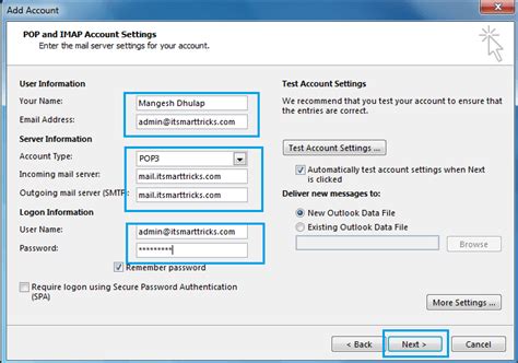 How To Configure Microsoft Outlook 2016 Step By Steps