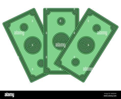 Stack Of Money Dollar Banknotes 3d Icon Currency Symbol Stock Vector