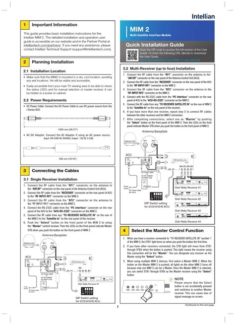 Intellian Mim 2 Quick Installation Manual Pdf Download Manualslib