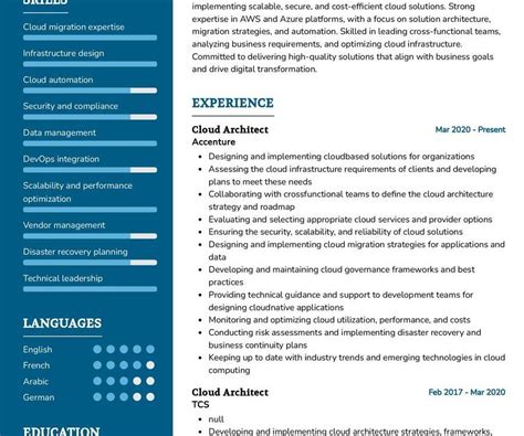 Cloud Architect Resume Sample In 2025 Resumekraft