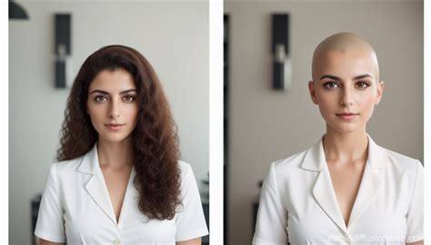 Italian Womans Dramatic Bald Transformation Stable Diffusion Online