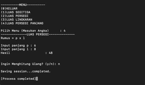 program c void function menghitung luas segitiga persegi lingkaran dan persegi panjang