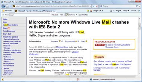 Internet Explorer 8 Beta 2 Ie Looks Good Again