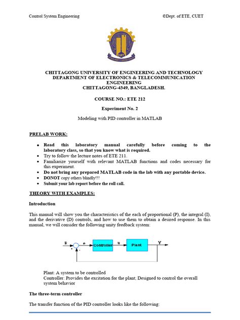 Pid Download Free Pdf Control Theory Electrical Engineering