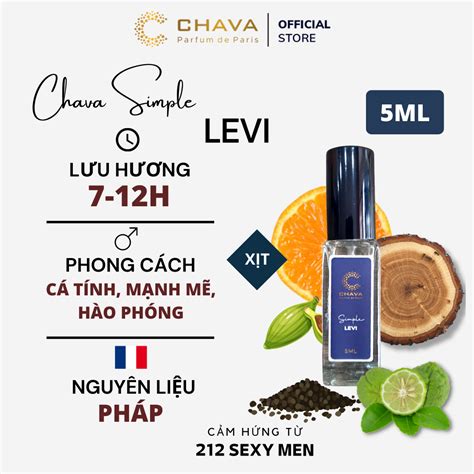 NƯỚc Hoa Levi 5ml Chava Men Beauty Mỹ Phẩm Nam Cho Người Việt