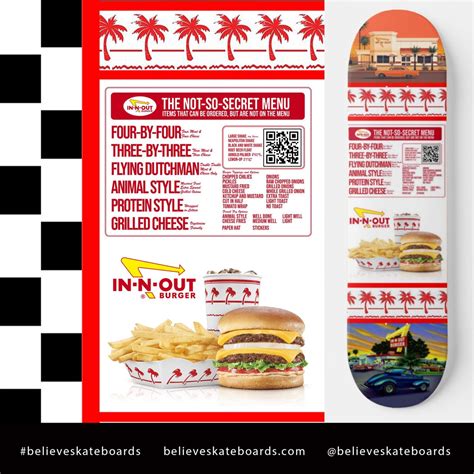 In N Out Custom Skateboard Etsy