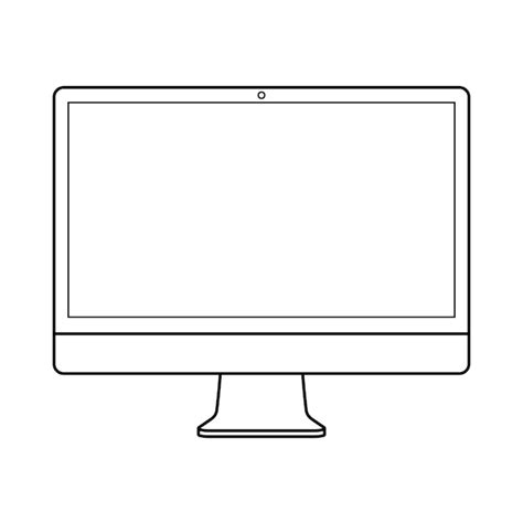 Premium Vector Computer Outline For Ui Ux Design
