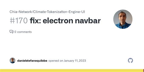 Fix Electron Navbar · Issue 170 · Chia Networkclimate Tokenization