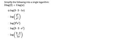 Solved Simplify The Following Into A Single