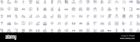 Smart Ctiy Line Icons Signs Set Design Collection Of Smart City Iot