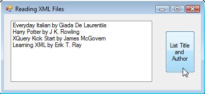 Visual Basic And SQL XML Files