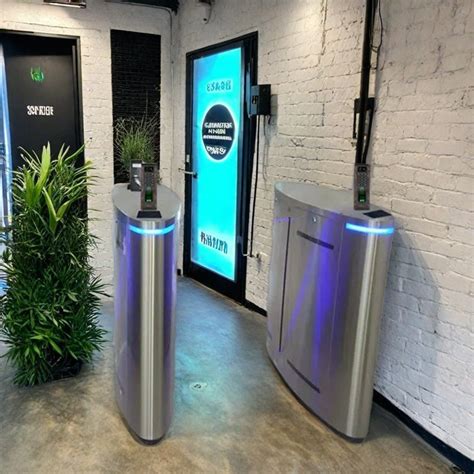 Rfid Face Recognition Speed Flap Gate For Access Control Flap Turnstile And Rfid Reader Turnstile