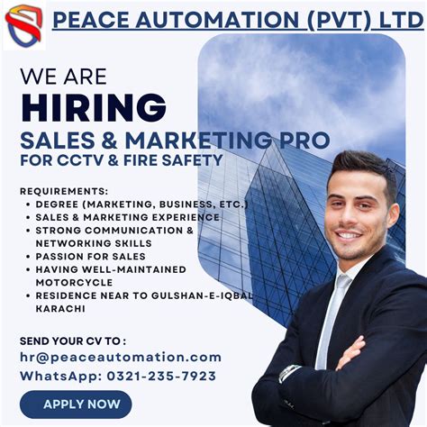 Required Sales And Marketing Executive For Karachi Zaka Ur Rehman