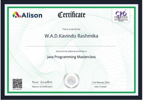 Kavindu Rashmika On Linkedin Javaprogrammingmasterclass Alison