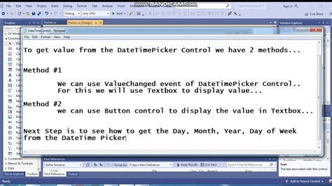 DateTimePicker Part 1 YouTube