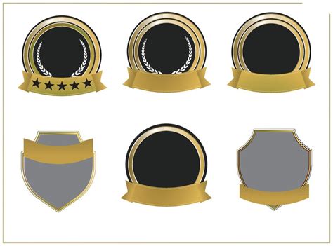 Logo Template Shape Set Vintage Design 45488374 Vector Art At Vecteezy