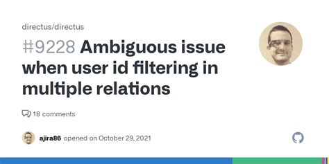 Ambiguous Issue When User Id Filtering In Multiple Relations · Issue