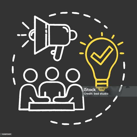 기여 아이디어 분필 Rgb 색상 개념 아이콘 비즈니스 미팅 브리핑 및 팀워크 지역 사회에서의 협력 브레인 스토밍 아이디어 검은