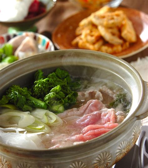 春野菜と豚肉のしゃぶしゃぶの献立レシピ Eレシピ料理のプロが作る簡単レシピ 2016 02 22公開の献立です