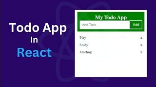 Build A Simple Todo App Using React Beginner S Tutorial Doovi