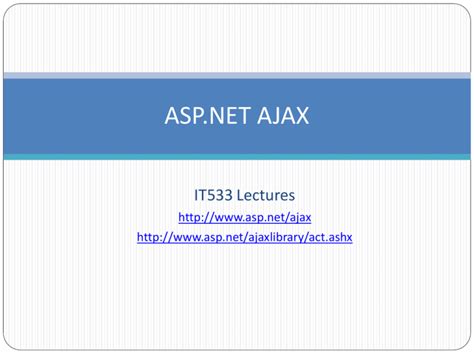 ASP NET AJAX