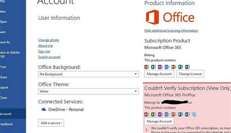 Couldnt Verify Office 365 Microsoft 365 Subscription Windows Os Hub
