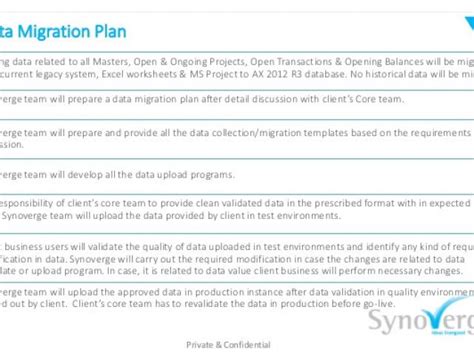 Data Migration Document Template Ax 2012 R3 Legacy Data Migration Williamson