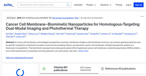 Cancer Cell Membranebiomimetic Nanoparticles For Homologous Targeting Dual Modal Imaging And