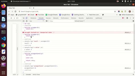 Difference Between Var Const And Let Youtube