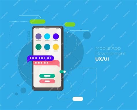 Premium Vector Mobile Application Development Concept Illustration