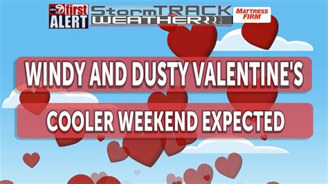 Abc 7 First Alert Windy And Dusty Conditions Expected For Valentines Day Patchy Blowing Dust