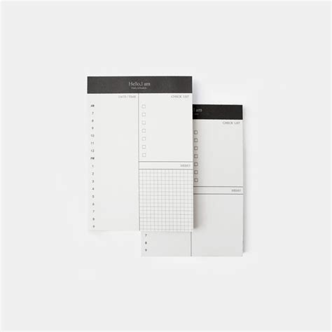 Minimal Daily Memo Pad Set Of