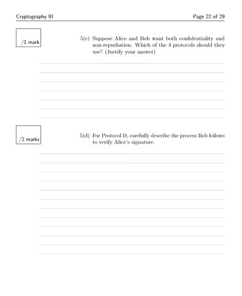 Solved Suppose That Alice Wants To Send A Message M To Bob