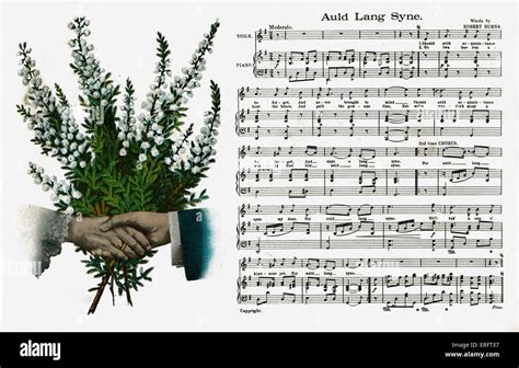 Auld Lang Syne Poem Written By Robert Burns In 1788 And Set To The Tune Of A Traditional