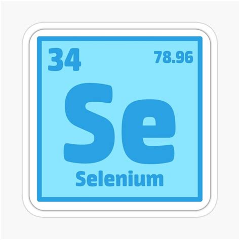 Element Selenium Sticker For Life Science Enthusiasts Element Selenium Sticker For Life Science Enthusiasts