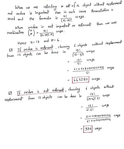 Solved Suppose We Want To Choose Six Objects Without Replacement From
