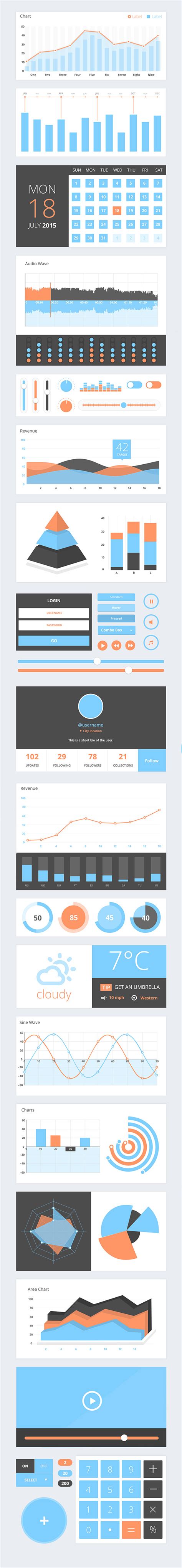 Graphs Charts UI Components GraphicBurger