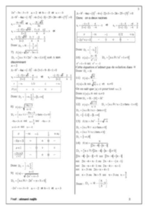SOLUTION Generalites Sur Les Fonctions Cours Et Exercices Corriges Studypool