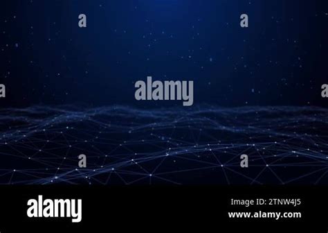 Digital Big Data Stream Futuristic Wave Infographic Technology In