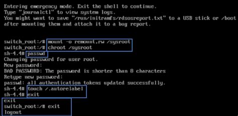 How To Break Reset Root Password In RHEL 8 CentOS 8